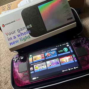 Custom Atomic Purple & Transparent Blue Steam Deck Bundle - Etsy