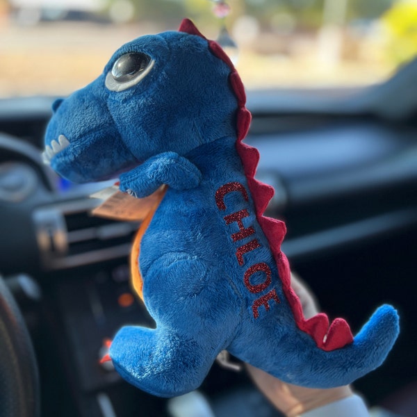 Personalised T-rex Dinosaur Soft Toy - Etsy