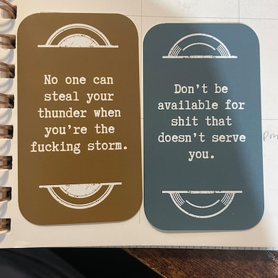 40 Mini Sweary Affirmation Cards for Badass Legends Funny, Snarky and ...