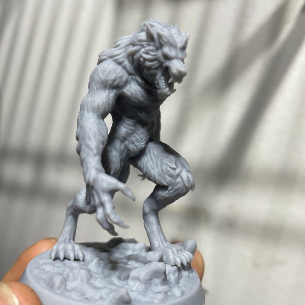 Large Werewolf Figure: 75mm Scale 3D Resin Print - Etsy