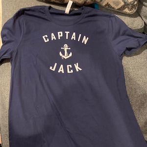 Boating Gift for Captain Shirt Custom Name Fisherman Gift Captain T ...