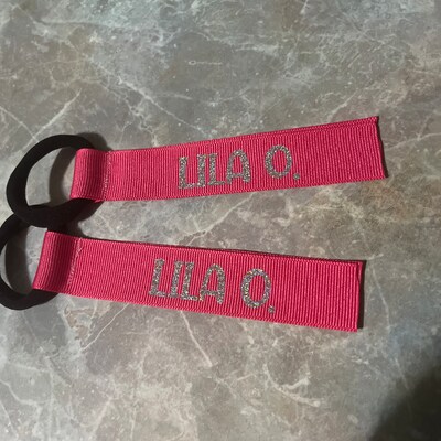 Pom Pom Tags Set of 2 Cheer Cheerleader Name Personalized Team Gift ...