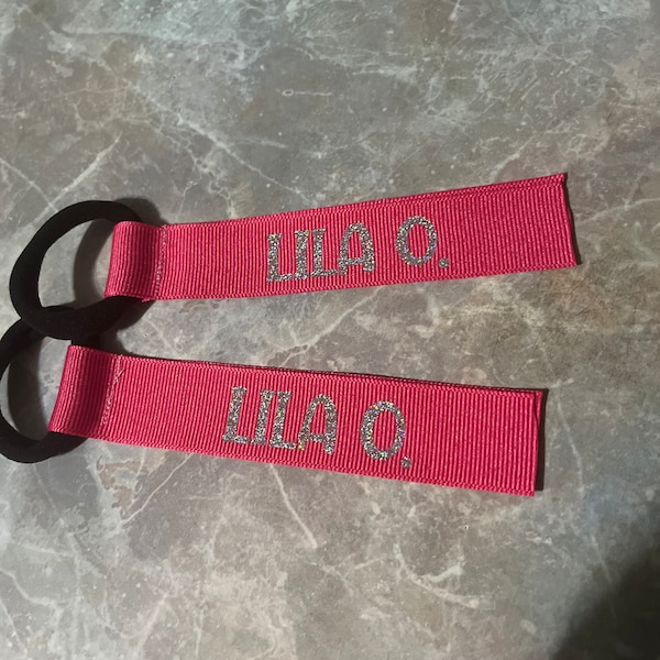 Pom Pom Tags - Set of 2 - Cheer - Cheerleader - Name - Personalized ...