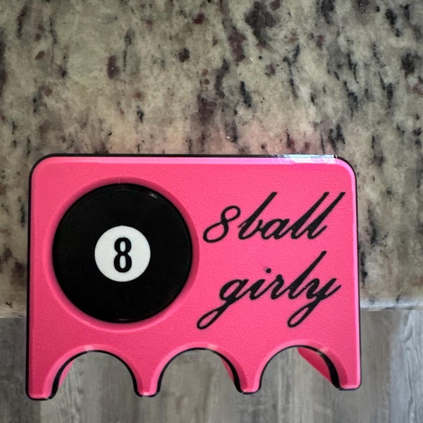 Custom 2 Cue Pool Cue Holder - Gifts for Men - Rec Room - Pool Players ...