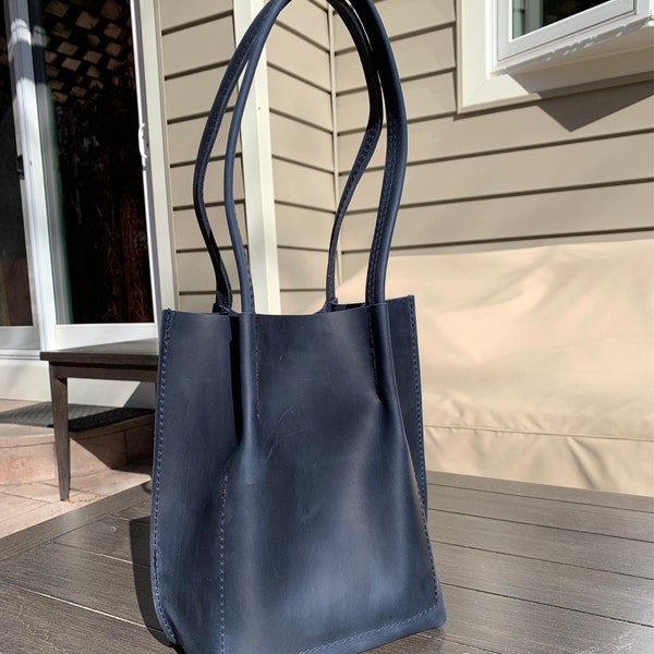 Mini Leather Bag, Small Leather Tote, Woman Leather Bag, Shoulder ...