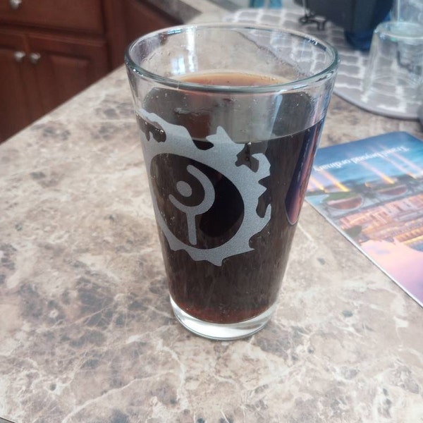 Mario Mushroom Glass Nintendo Mario Inspired Whiskey Glass Personalized ...