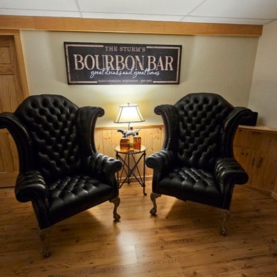 Custom Bourbon Bar Sign, Personalized Bourbon Bar Sign, Personalized ...