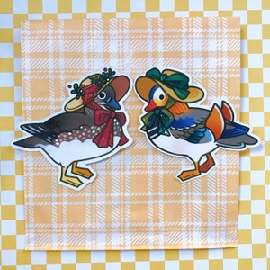 Mandarin Duck Couple Eco Stickers - Etsy