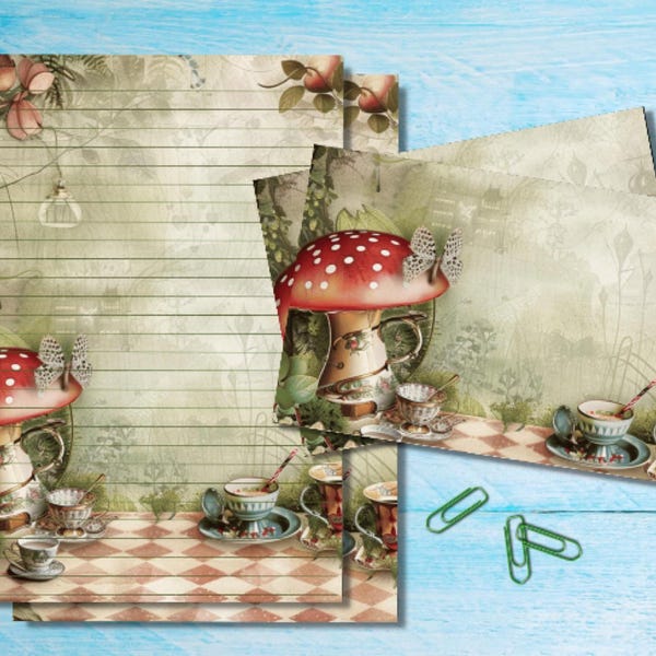 Sea Turtle A5 Letter Writing Paper, Pen Pal Supplies, Stationery Lined ...