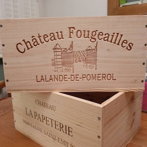 Traditional FRENCH WOODEN WINE Box Crate Storage Unit 6 Bottle Size - Etsy