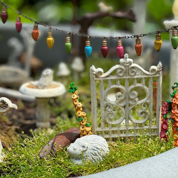 Mini Victorian Gate/trellis - Fairy Garden Miniature - Etsy