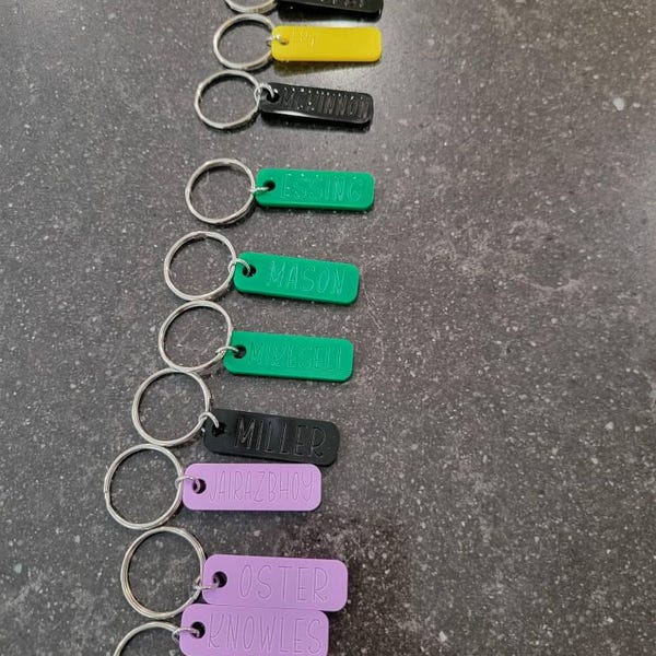 Personalized Small Zipper Tag | Backpack Tag | Lost Tag | Back to ...