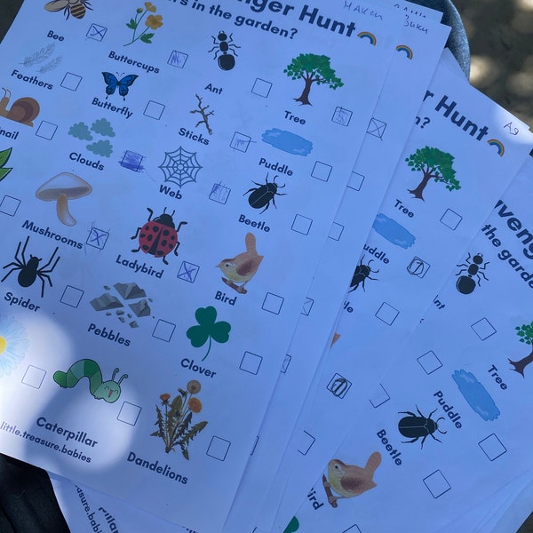 Autumn Themed I Spy Scavenger Hunt | PDF Downloadable Activity Sheet ...