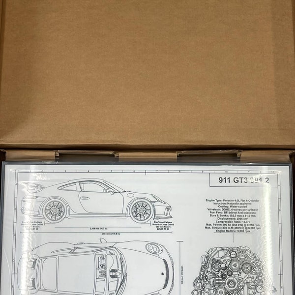 Chevrolet Impala SS 1963 Hardtop Laser Engraved Wall Art, Blueprint ...