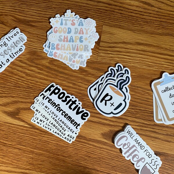 12-pack Behavior Analysis Sticker Pack | Laptop & Water Bottle Sticker ...