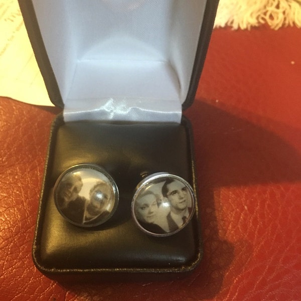 Engagement Gift for Couple, Photo Cufflinks, Wedding Cufflink, Name of ...