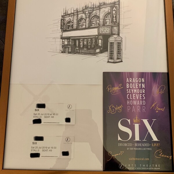 Six- the Musical, the Arts Theatre, London West End, Hand-drawn ART ...