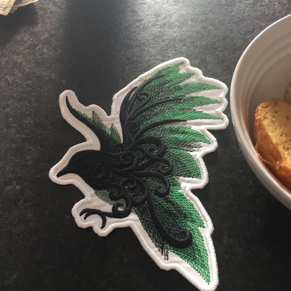 The Raven Patch! Any Color! Custom Made! - Etsy