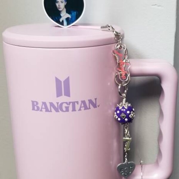 BTS 3D Printed Conversation Heart Straw Topper | Straw Accessory, BTS ...