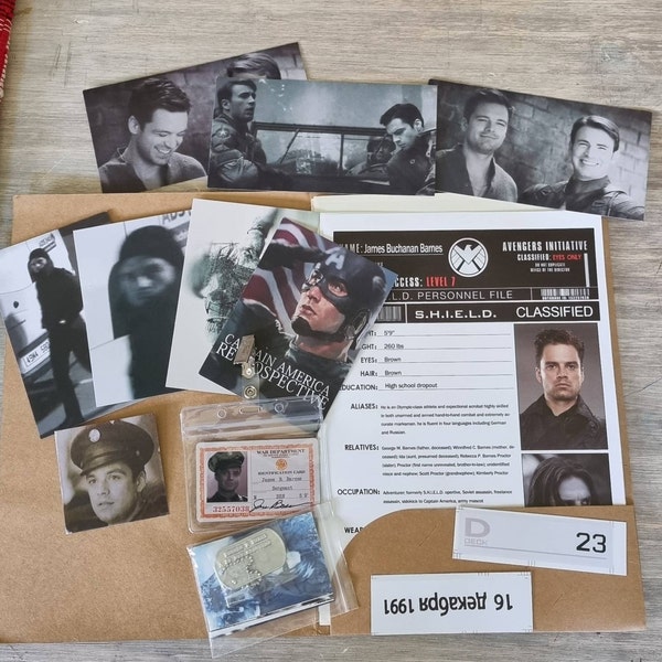 Winter Soldier File S.H.I.E.L.D. Top Secret Files Bucky Barnes Folder ...