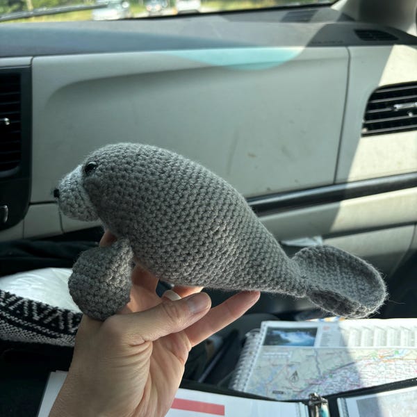 Adorable Crochet Manatee Pattern - Easy DIY PDF Ocean Animal Amigurumi ...