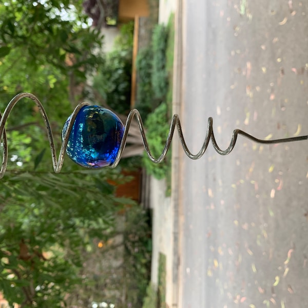 35mm Meteor 1.4" Boulder Glass Mega Marble Dark Iridescent Glass W ...