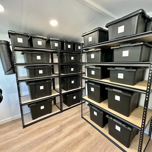 Custom Organization Labels for Storage Bins (minimalist) / Weatherproof ...