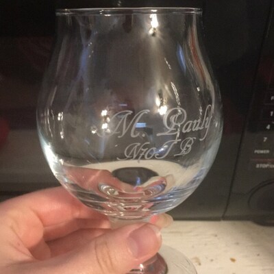 Custom Beer Glass, Beer Snifter, Personalized Gift, Engraved Beer ...