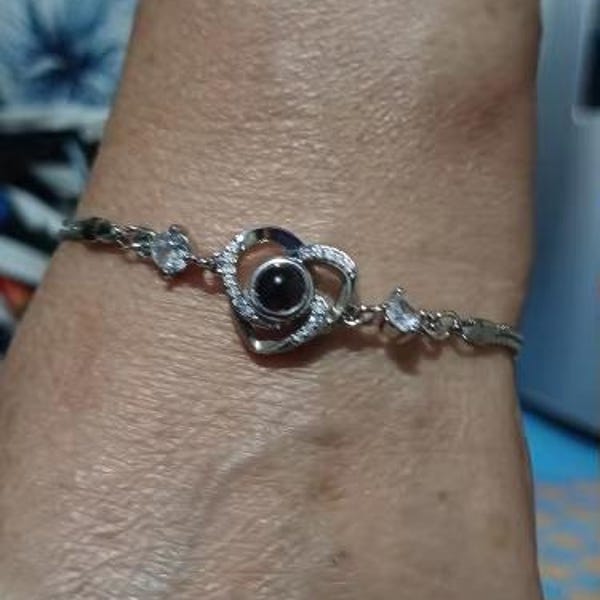 5 Leaf Clover Bracelet Pearl Clover Flower Bracelet Charm Bracelet Onyx ...