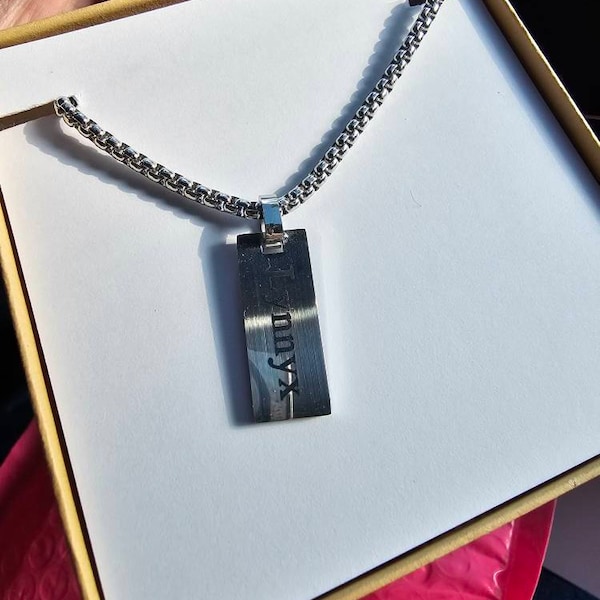 Boys Name Necklace - Personalized Jewelry for Boys - Custom Engraved ...