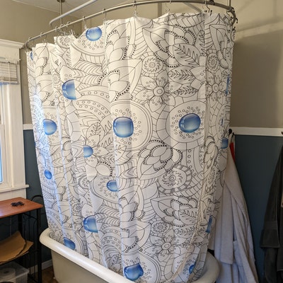 Oval Shaped 360 Degrees Shower Curtain Rod for Bathroom - Etsy