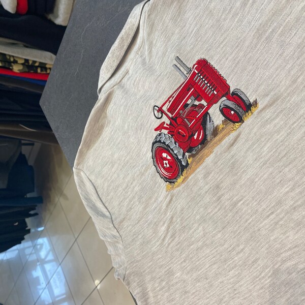 FARM TRACTOR - Single Machine Embroidery Design for 5x7" Hoop in 7 ...