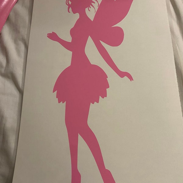 Fairy Silhouette Cutout, Cute Fairy Cutout Decor, Fairy Party ...