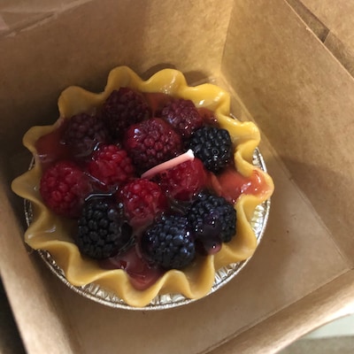 Red Ripe Raspberry Tart Candle - Etsy