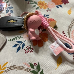 Bunny Keychain Gold Enamel Key Chain Accessory Rabbit Charm - Etsy