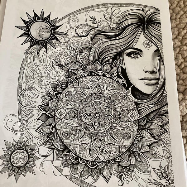 Mandala Coloring Book Bundle - Digital Download, 149 Stress Relief ...