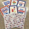 Set of 6 Stars and Stripes Patriotic Notecards With Envelopes, Stars ...