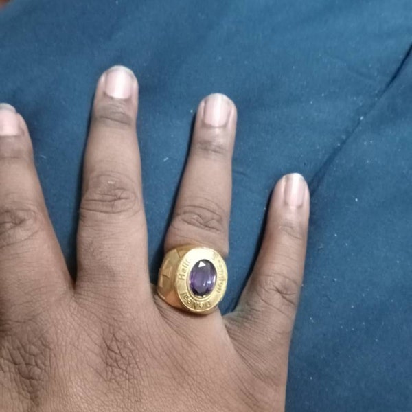 Custom Memorial Photo Ring With Birthstone, Personalized Portrait Ring ...