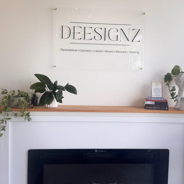 Custom Acrylic Business Logo Sign, Horizontal Layout || Personalized ...