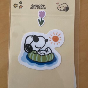 Snoopy Thank You Stickers Circle Sticker Small Business Owner Packing ...