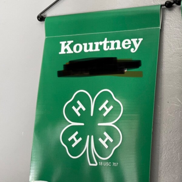 4-H Show Flag - 4-H Display - 4-H Livestock Display - Etsy