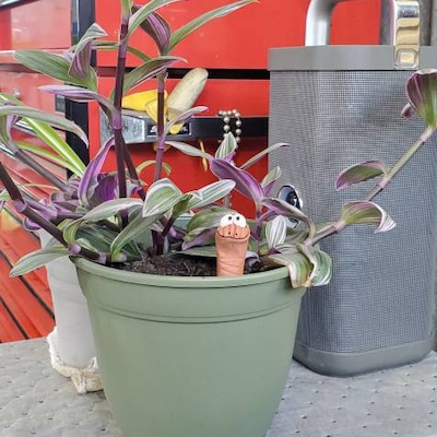Monster Plant Buddy, Cyclops Ceramic Monster, Garden Art, Plant Art ...