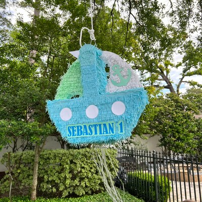 Boat Pinata/ Boat Pinata/ Nautical Theme Birthday/ Boat Party/ Fiesta ...