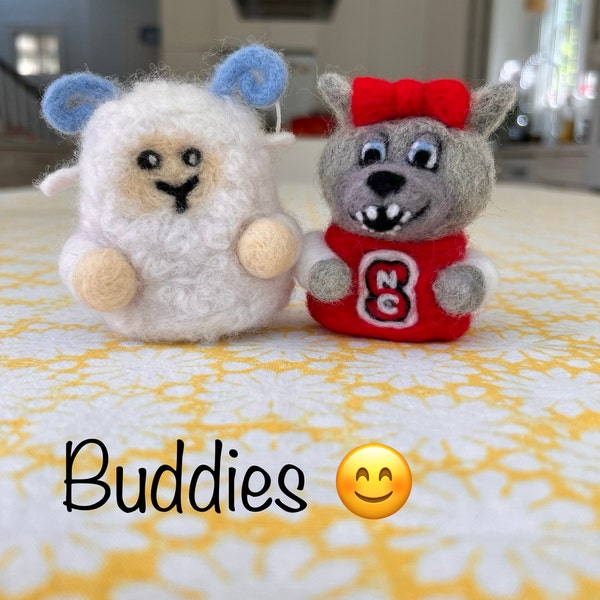 Cute Handmade Needle Felted Bat Halloween Decoration - Ornament Option ...