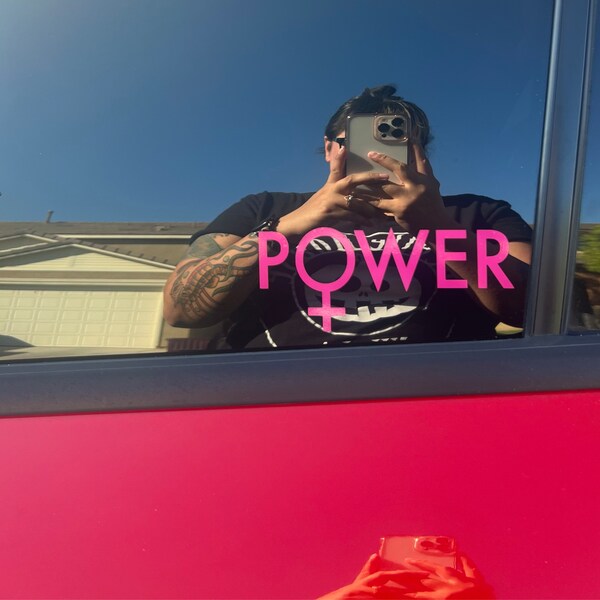 Girl Power Decal, Car Decal, Laptop Sticker, Feminist, Venus Symbol ...