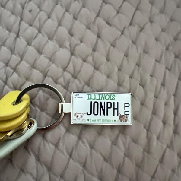 California License Plate Keychain Custom Car Keychain License Plate ...