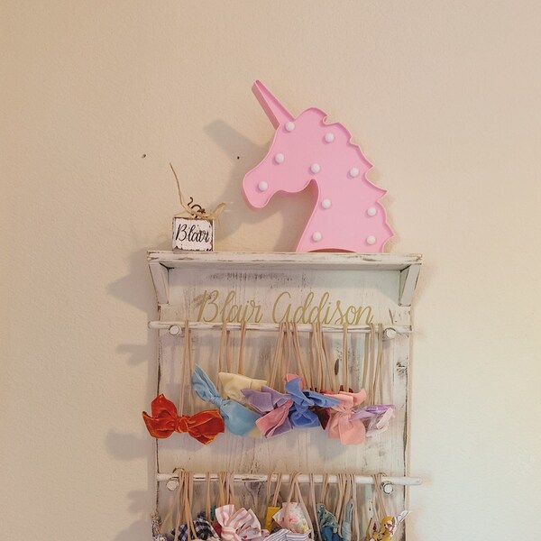 Headband Display and Holder for Nurseries, Personalized Bow Holder ...