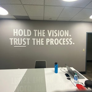 Trust the Process, Office Design, 3D, Office Decor, Office Wall Art ...