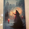 Yule Cards Yule Log With Candles Pagan Christmas Card, Wiccan Card, Witchy Card Yule Gift Single ...