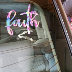 Faith Decal, Christian Car Decals, Bible Journaling Accessories, Jesus ...